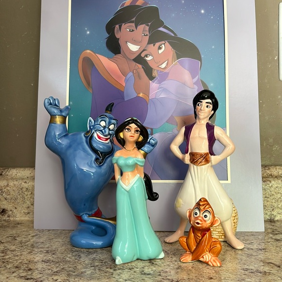 Disney | Other | Vintage Disney Aladdin Figurines By Schmid | Poshmark